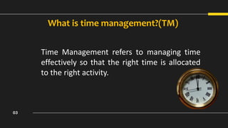 Time and financial management ppt | PPTX | Business | Business and Finance