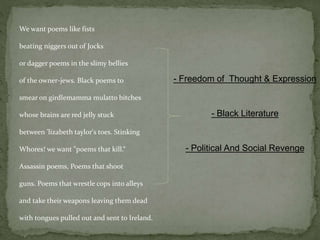 Black Art (English Literature) -ZK | PPTX