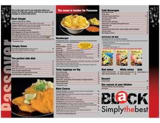 Black bar pesach menu take 4 | PDF
