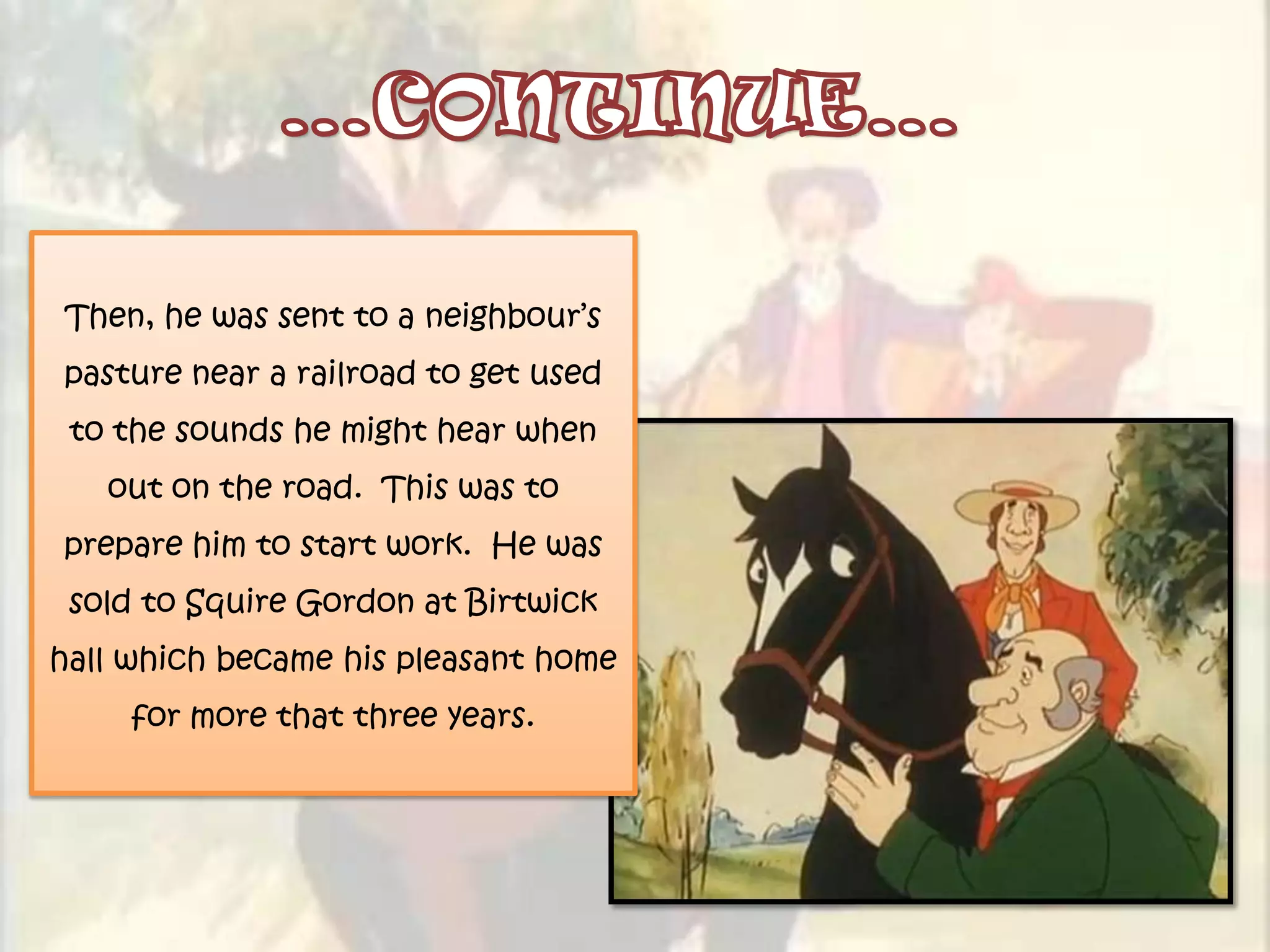 Black beauty synopsis | PPTX