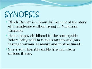 Black beauty (setting) | PPT