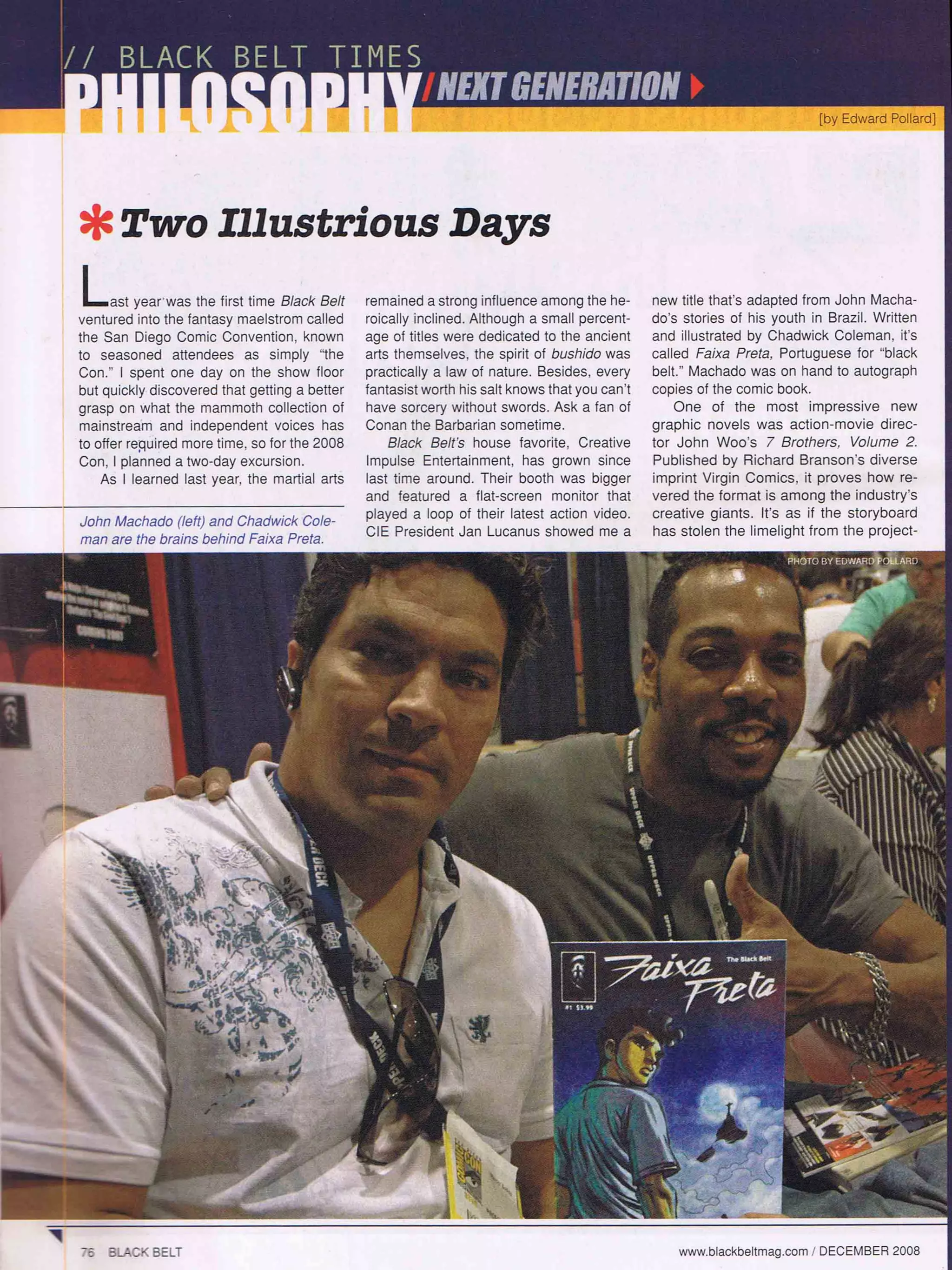 Creative Impulse Comics & BJJ Master John Machado - Black Belt Magazine ...