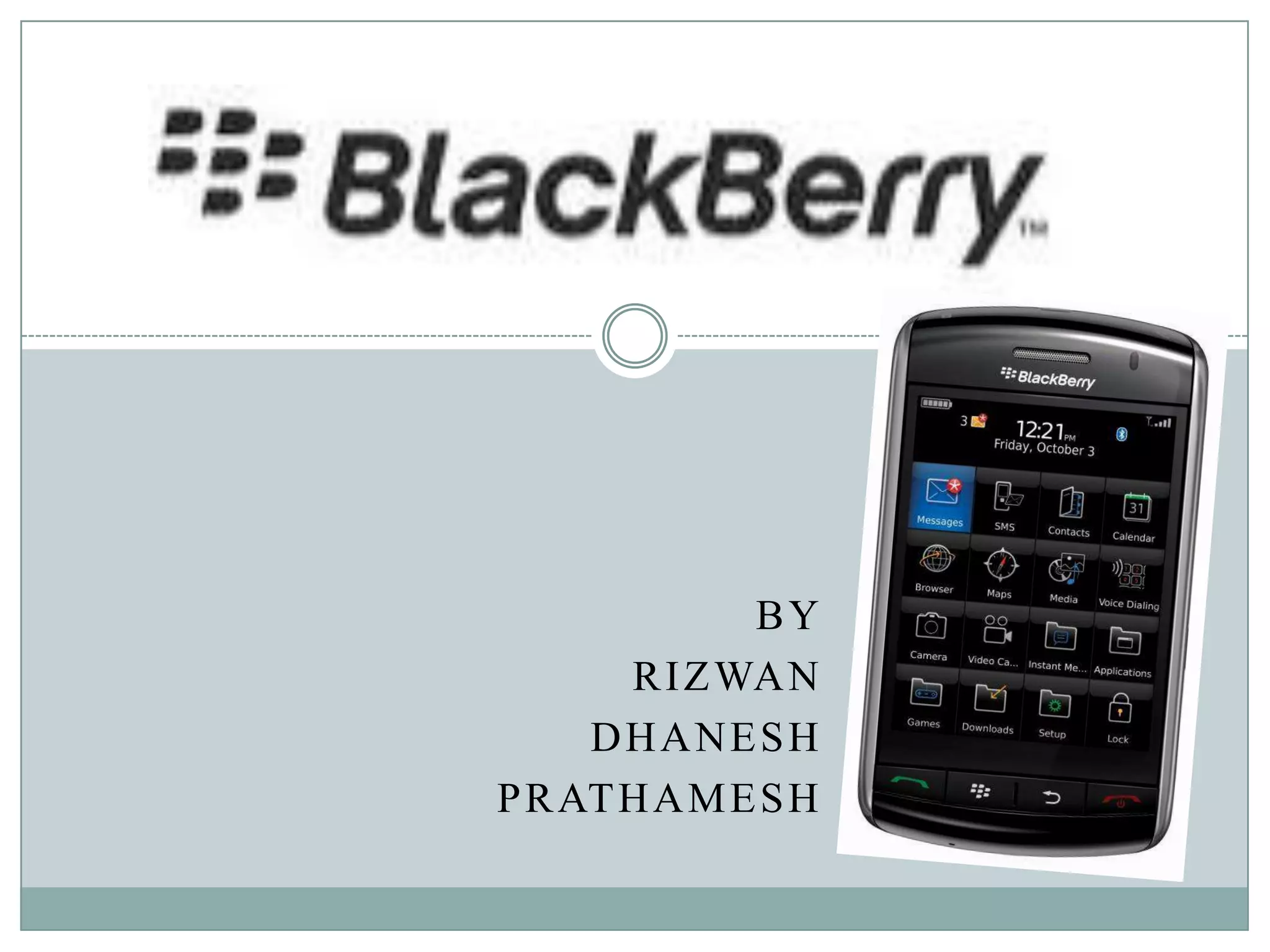 Blackberry-Marketing Strategy | PPT