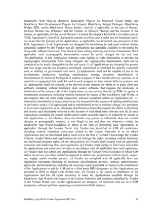 Blackberry App World Vendor Agreement | PDF