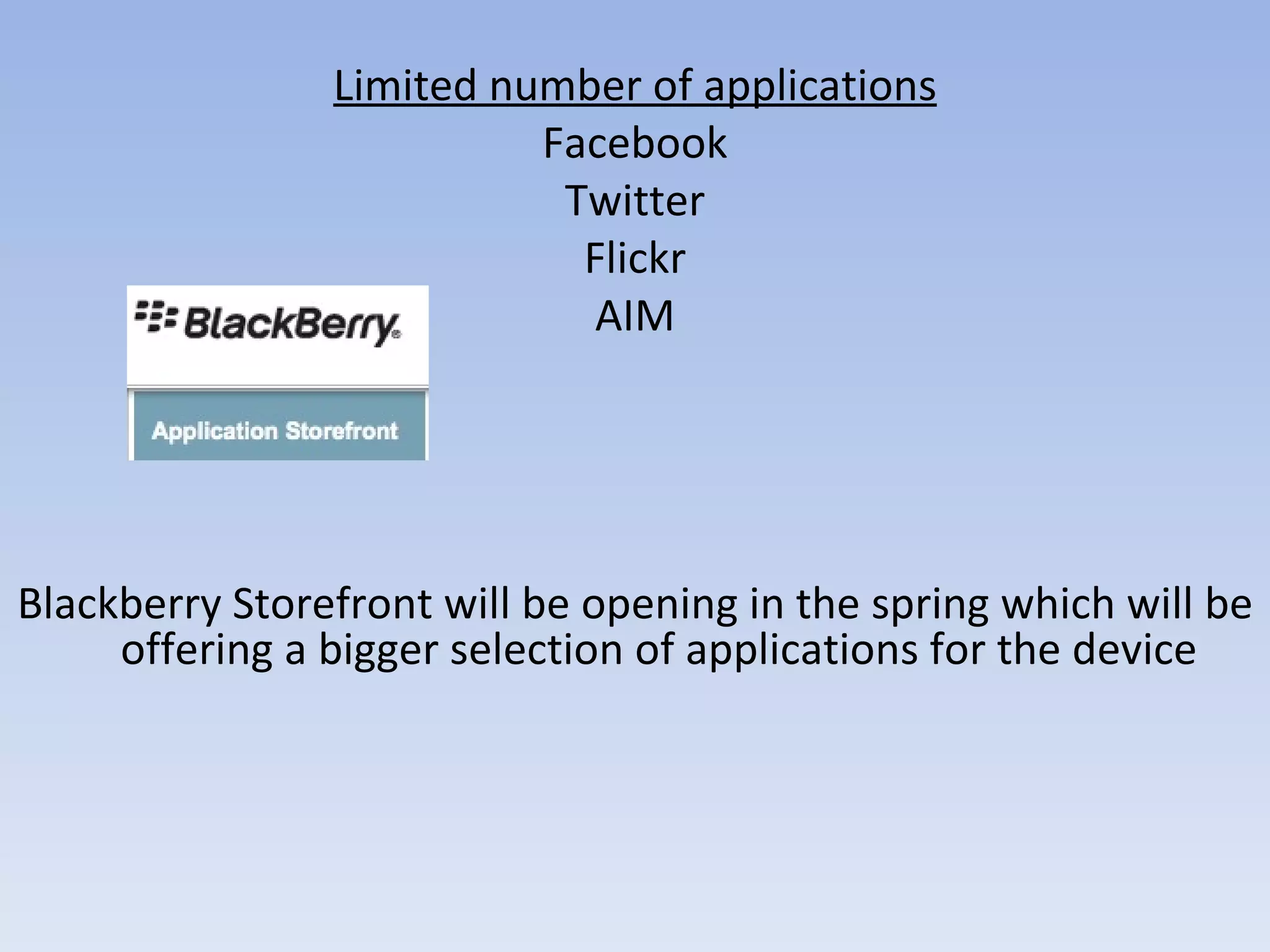 Blackberry Presentation | PPT