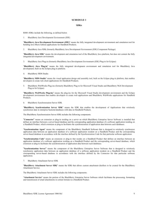 Blackberry SDK License Agreement | PDF | Cloud Computing | Internet