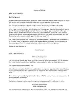 Script - BlackBerry 7.1 | PDF