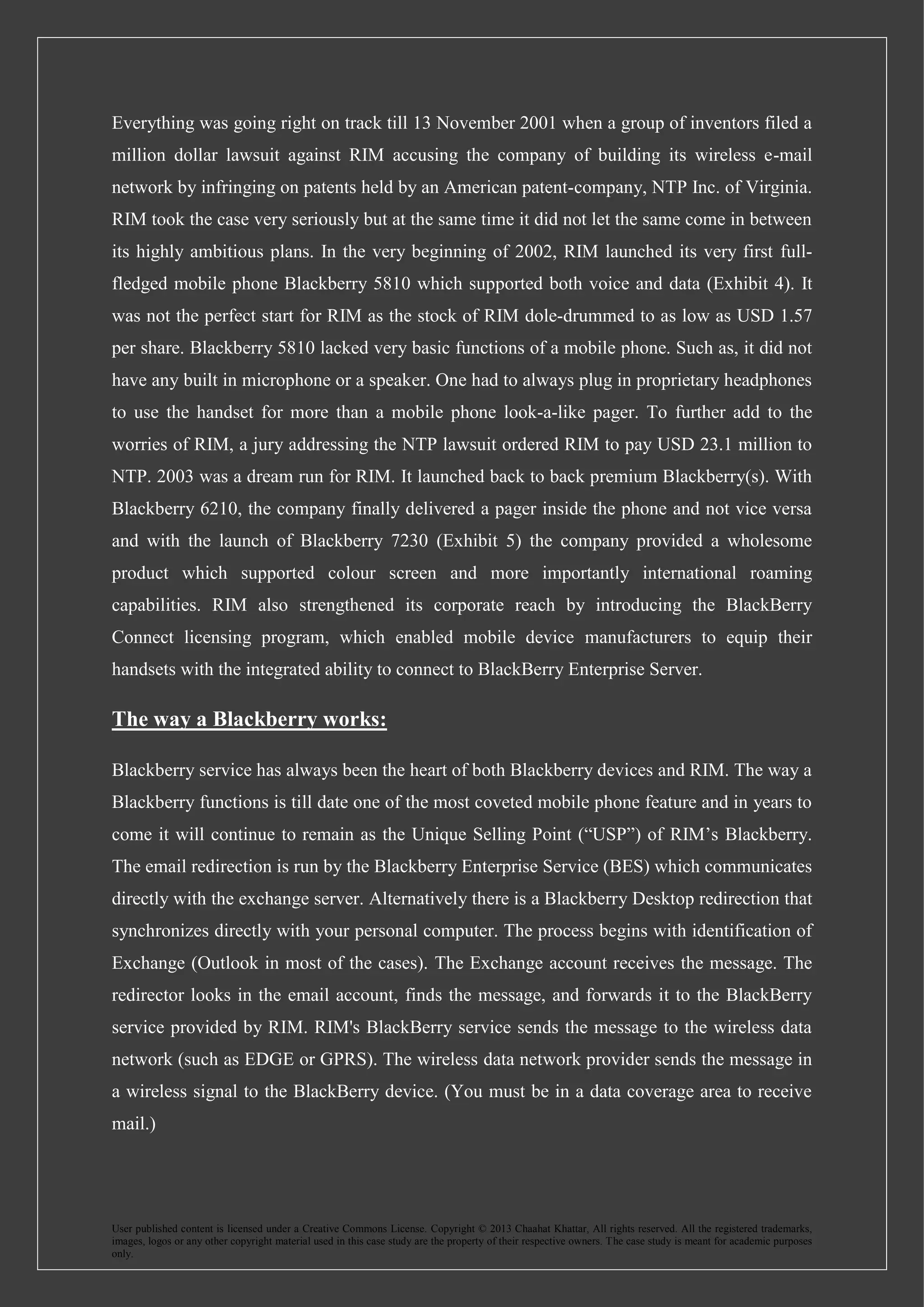 BlackBerry - Case Study | PDF