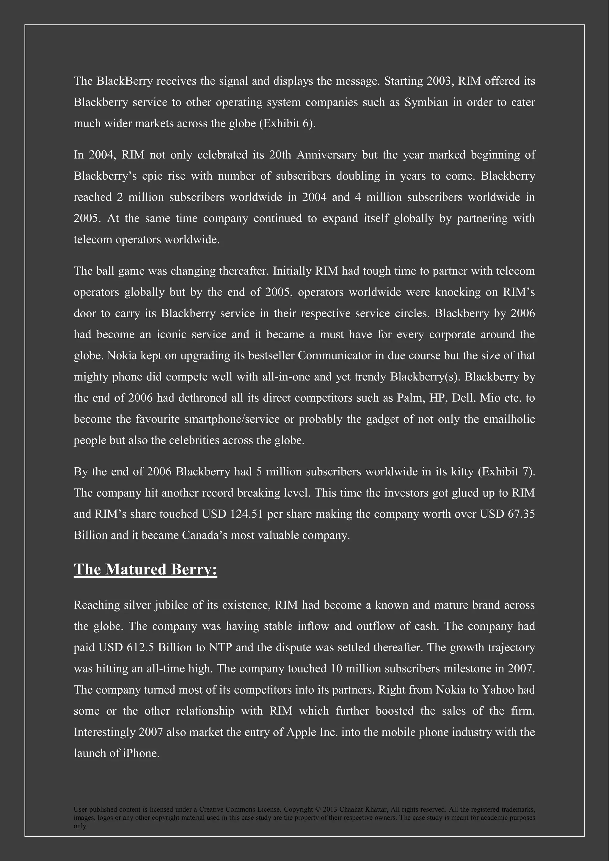 BlackBerry - Case Study | PDF