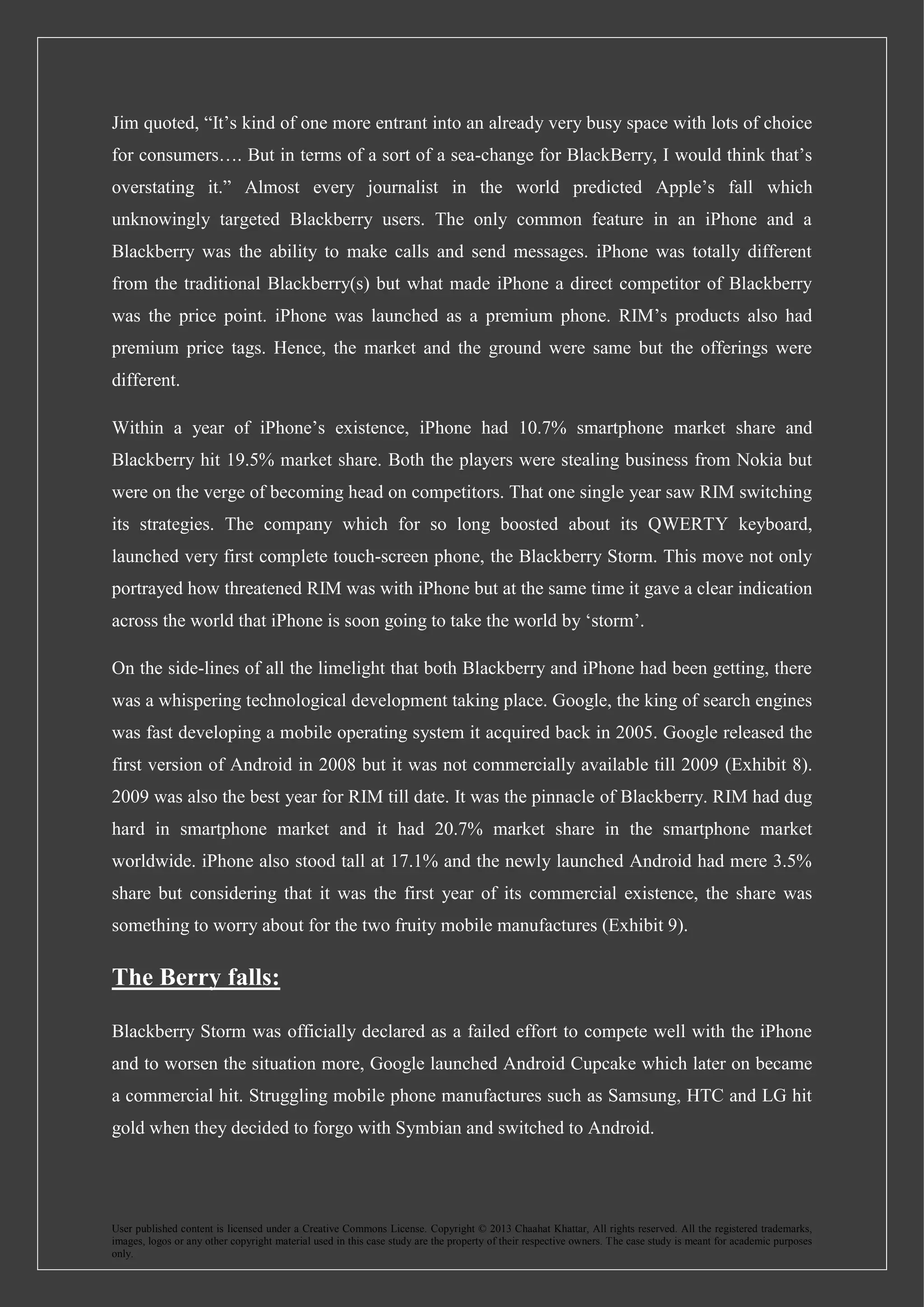 BlackBerry - Case Study | PDF