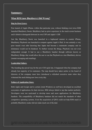 BlackBerry - Case Study | PDF