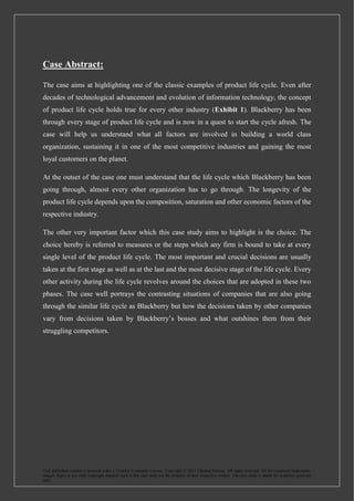 BlackBerry - Case Study | PDF
