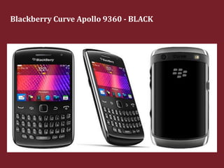 Blackberry curve 9360 apollo | PDF