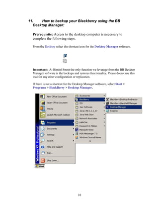 Blackberry instructions | DOC