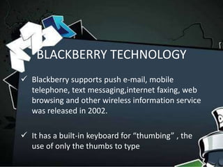 Blackberry os | PPTX