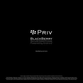 PRIV Security: How BlackBerry PRIV Safeguards Your Data | PDF
