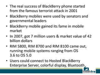 Rise and Fall of Blackberry | PPTX