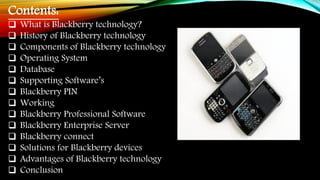 Blackberry technology | PDF
