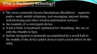 Blackberry technology | PDF