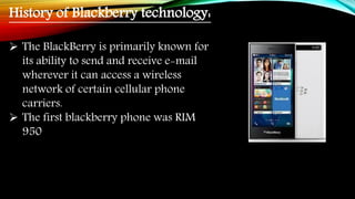 Blackberry technology | PDF