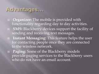 Blackberry Technology ppt | PPTX