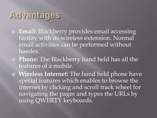 Blackberry Technology ppt | PPTX