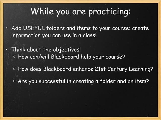 Blackboard Basics | PPT | Education