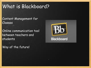 Blackboard Basics | PPT