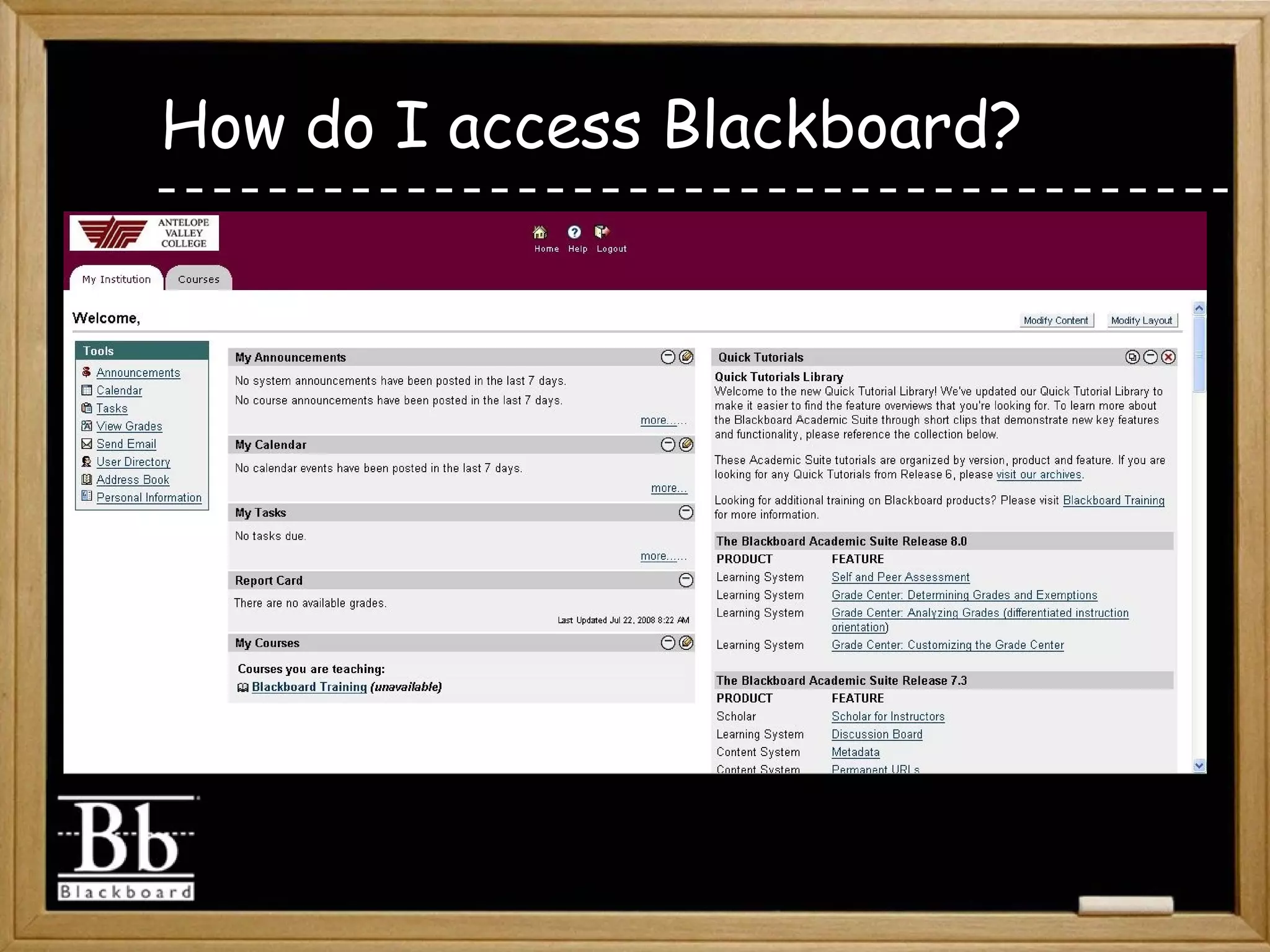 Blackboard Basics | PPT