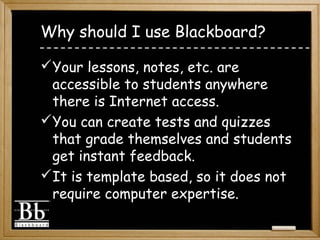 Blackboard Basics | PPT | Educational Assessment | Education