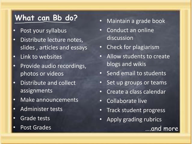 Blackboard basics | PPT