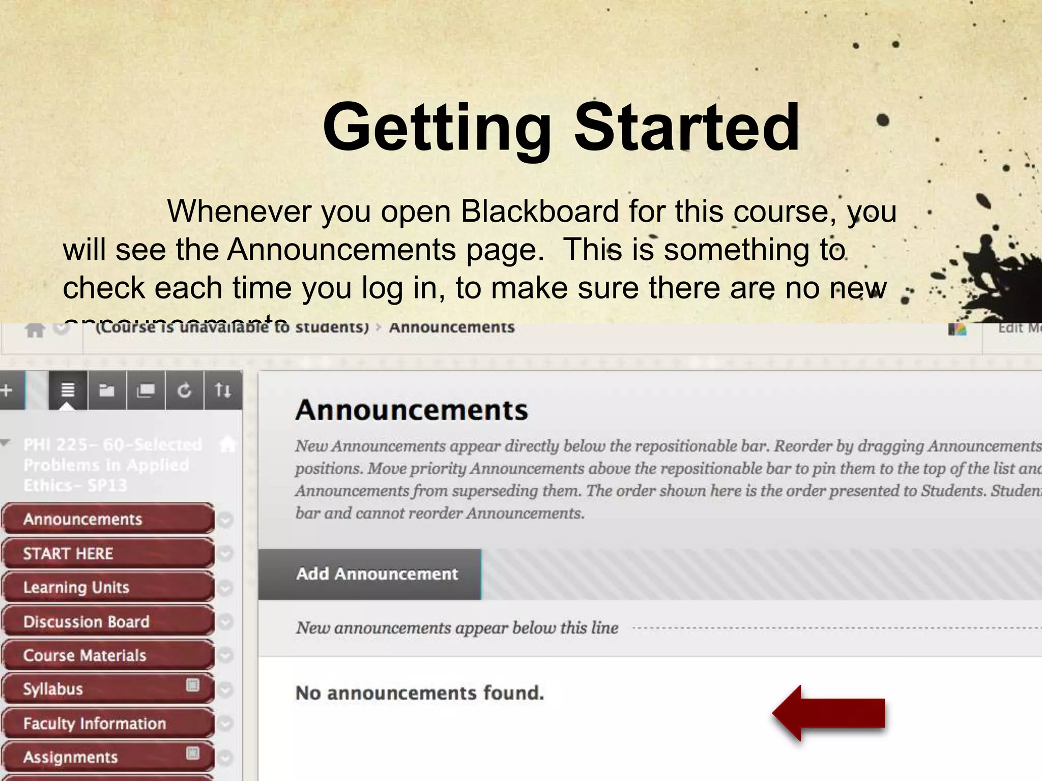 Blackboard basics Hanning | PPT
