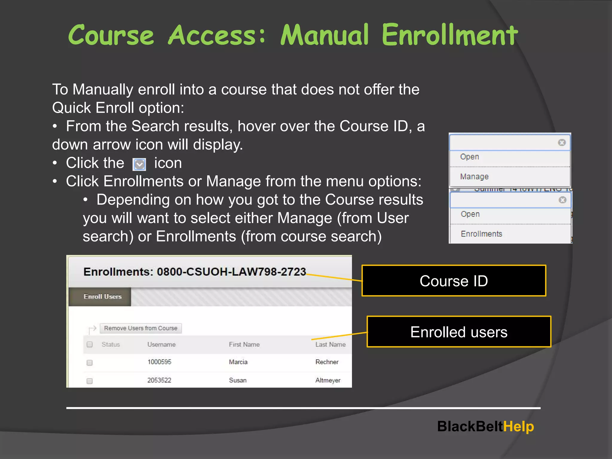 Blackboard Course Access | PPT