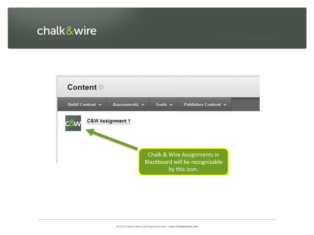 How to Submit an Assignment on Chalk&Wire | PPT