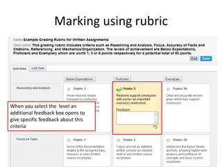 Blackboard rubrics | PPTX