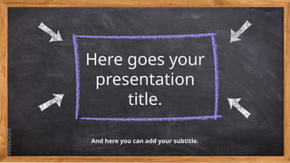 Blackboard · SlidesMania education poweroint tamplate | PPT