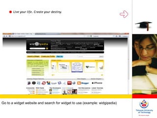 Blackboard training - Embedding a widget | PPT