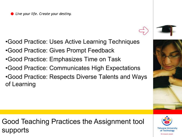 Blackboard training - The assignment tool and good teaching practices | PPT