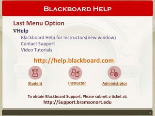 Blackboard training ppt (1) | PPT