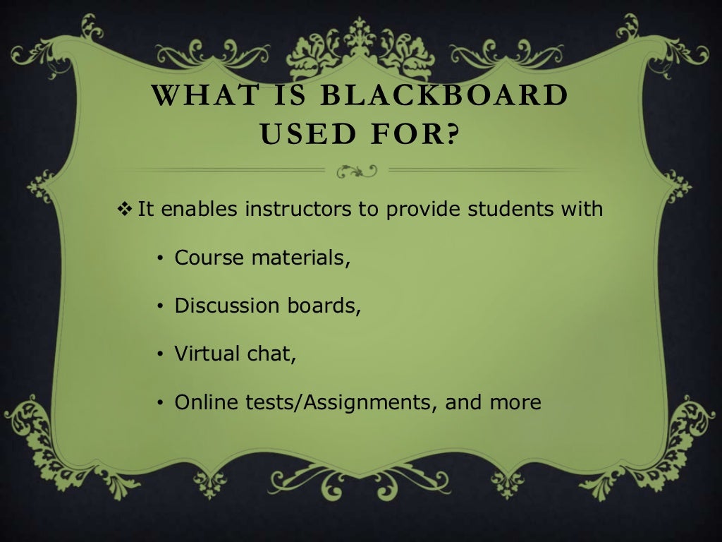 Getting Started With Blackboard Blackboard Student Support