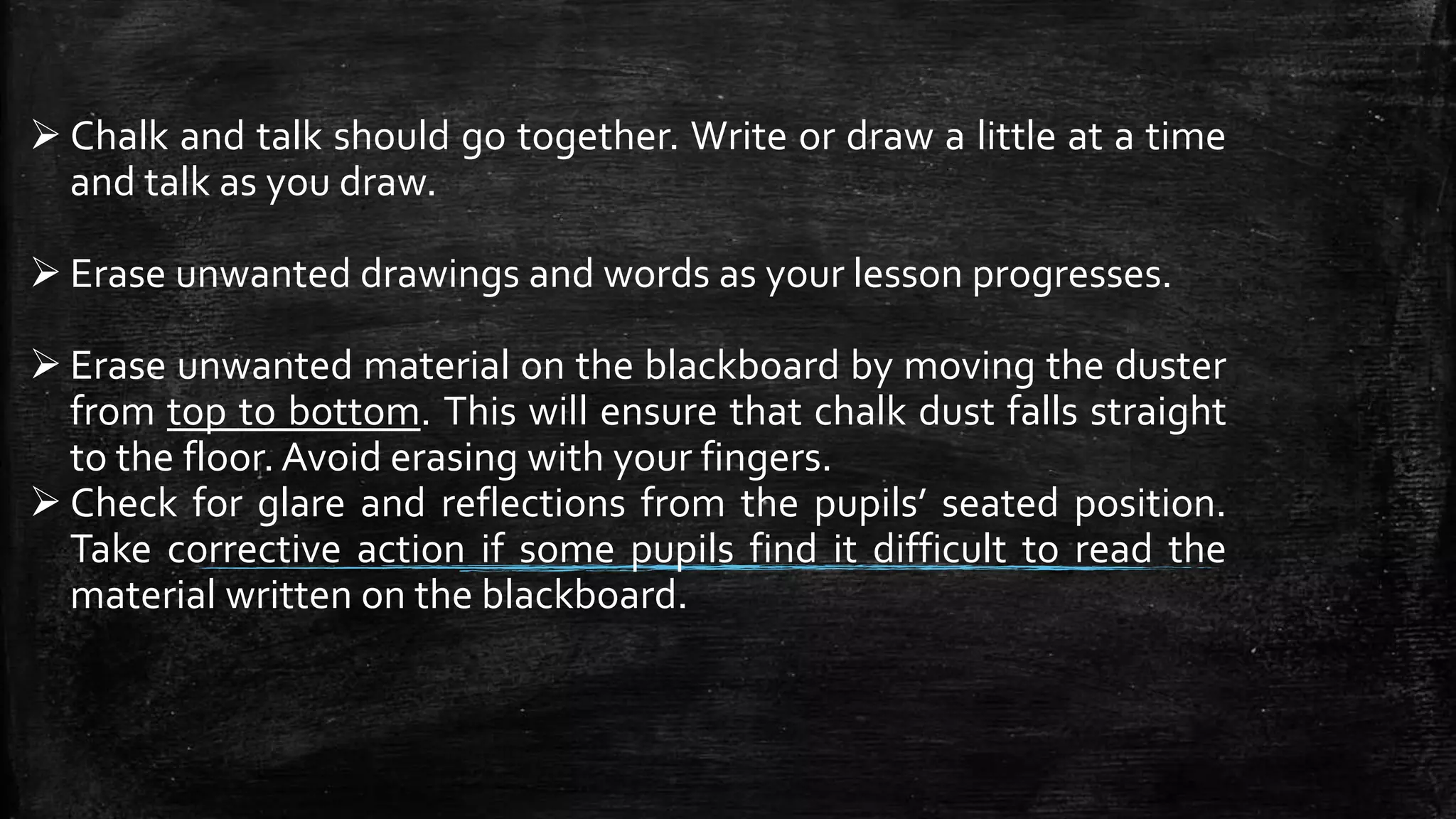 Black Board Writing Skill Pptx