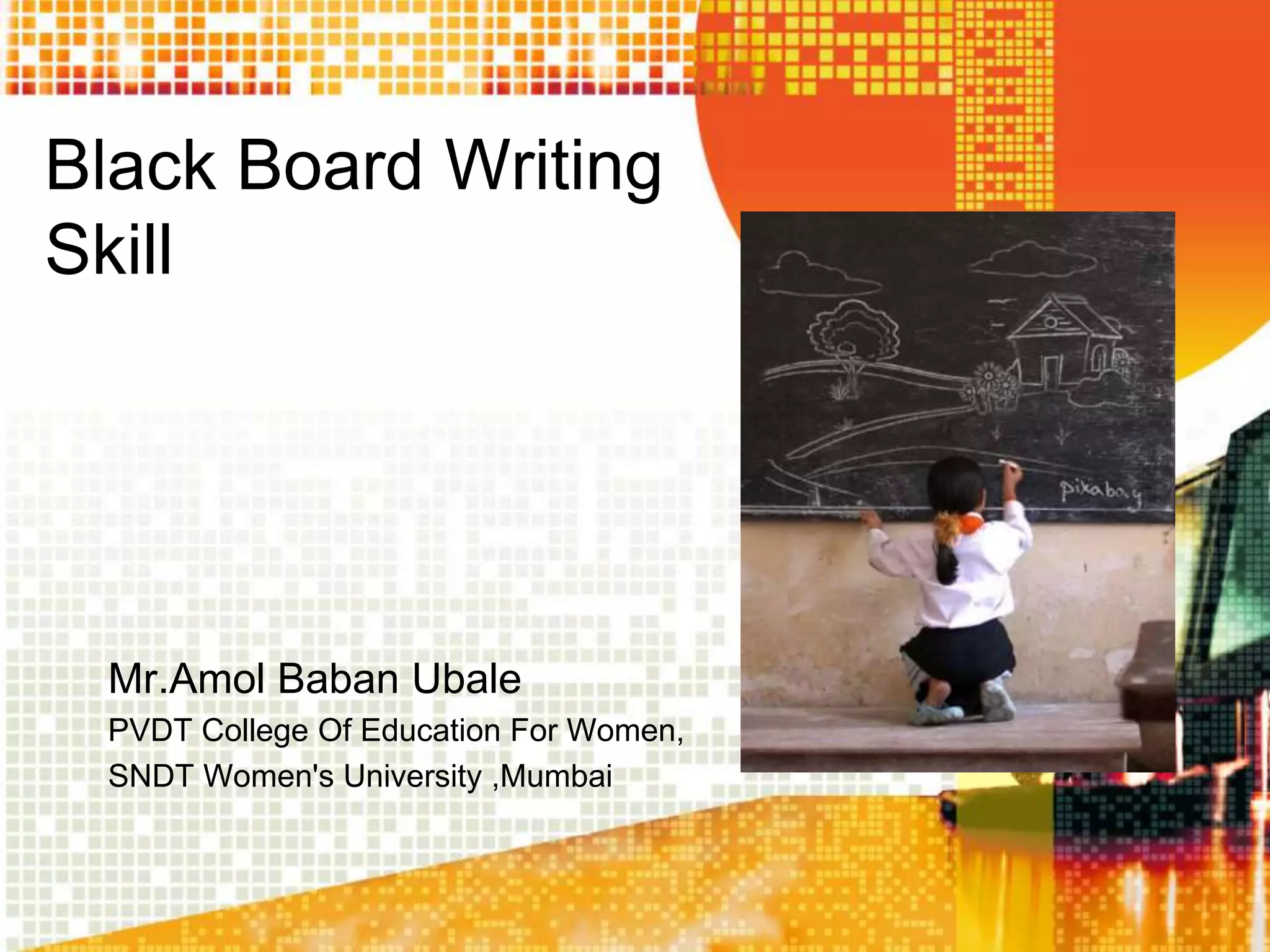 Black board writting | PPTX