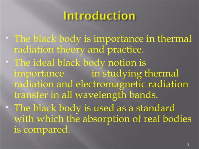 blackbody radiation physics planks law.ppt