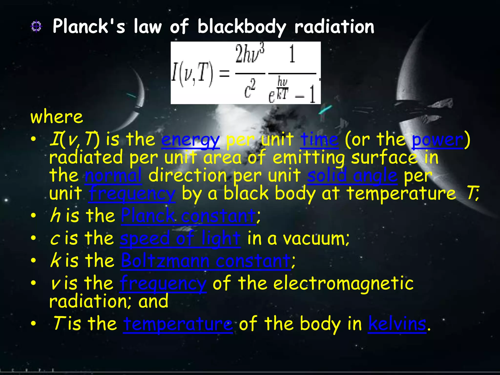 Black body radiation | PPTX