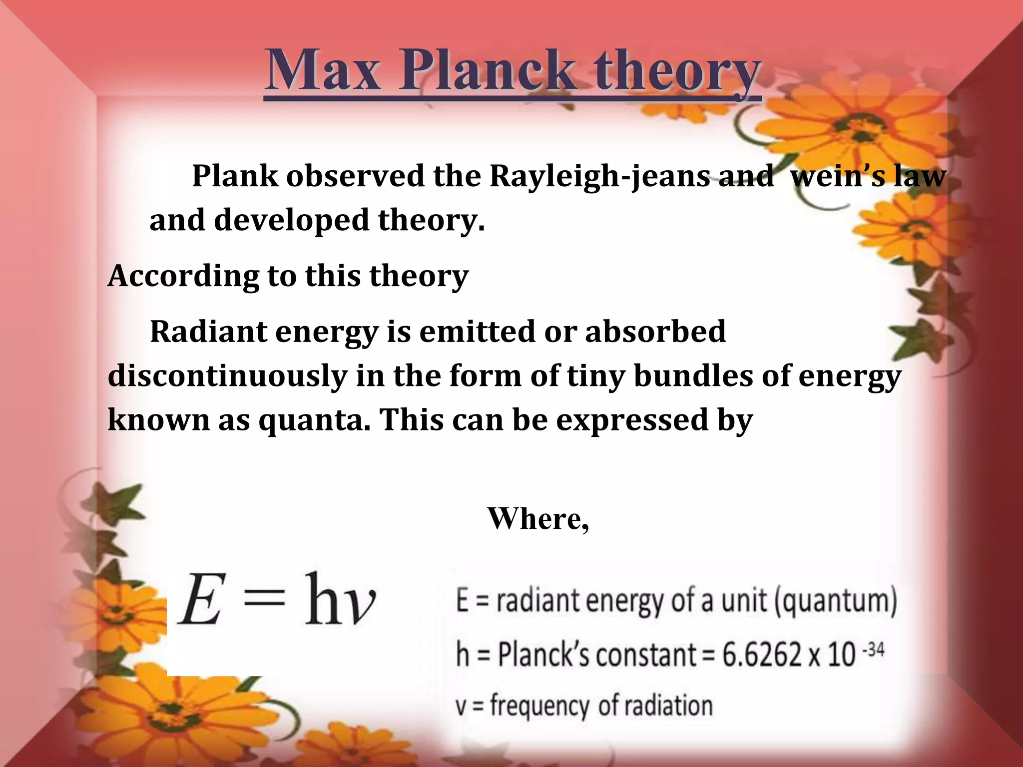 Black body radiation. | PPSX