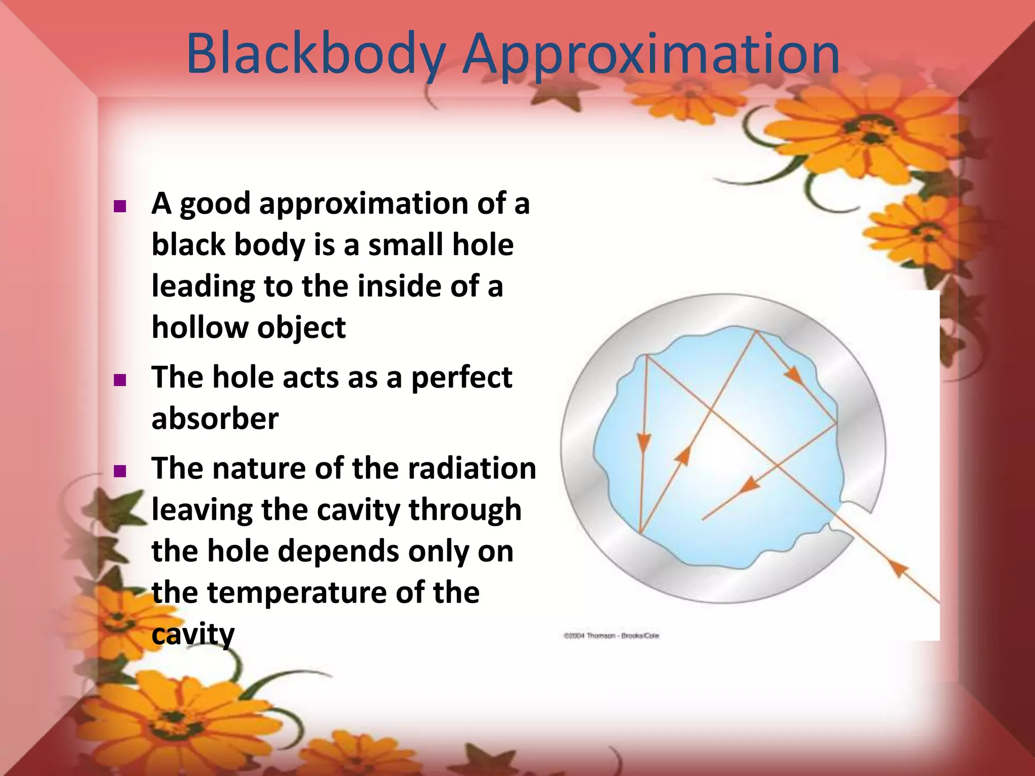 Black body radiation. | PPSX