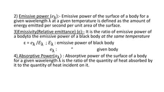 Blackbody radiation | PPTX