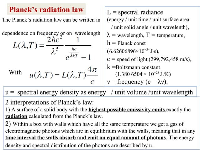 Planck’S Law Of Radiation _ Planck’S Law Definition – HEQXD