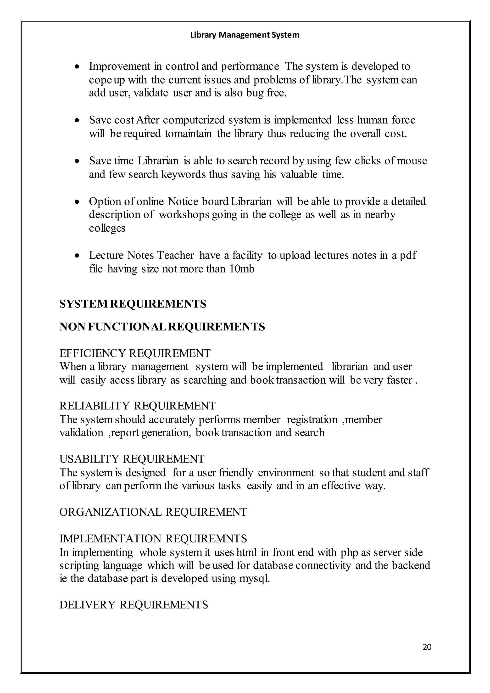 Library Management System Project In Php With Blackbook And Source Code Pdf