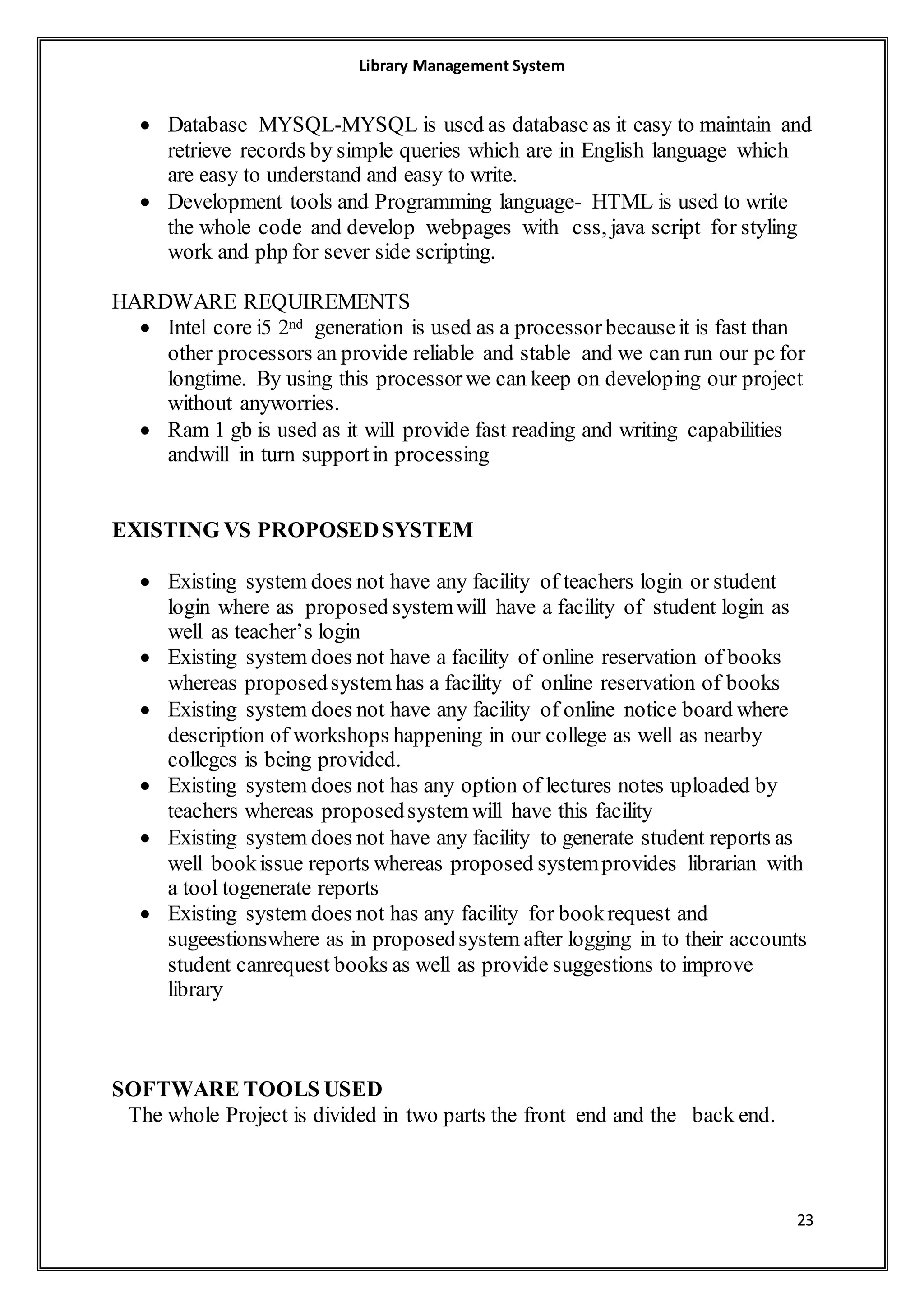 Library Management System Project In Php With Blackbook And Source Code Docx Operating Systems